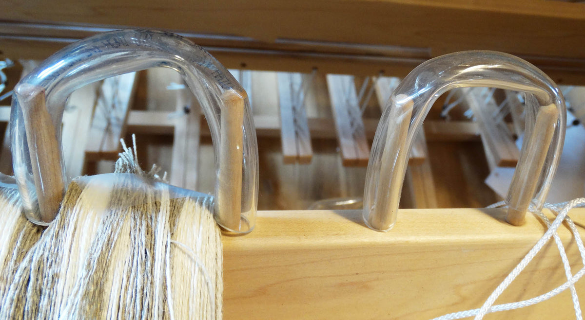 Warping the Loom - Plastic Tubing – Sky Loom Weavers
